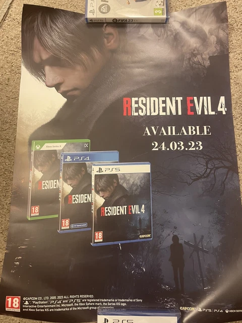 RESIDENT EVIL 4 Remake Collector's Edition - Map Poster - New out of ...