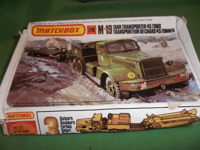 MATCHBOX PK-174 1/76 Scale M-19 Tank Transporter 45 Tons No Base £0.99 ...
