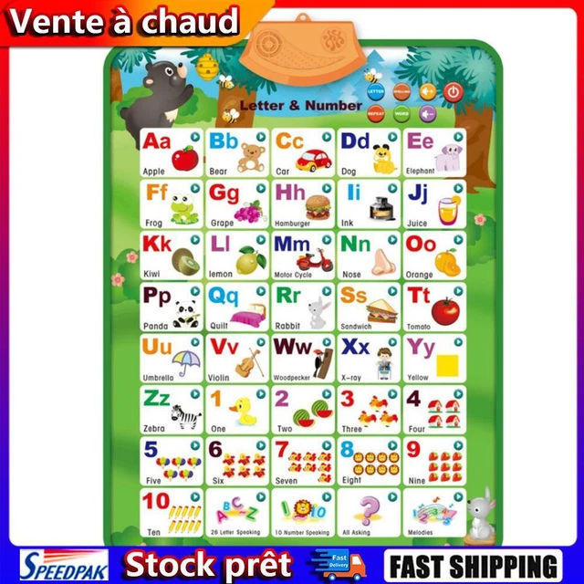 ELECTRONIC CLICK READING Animal Chart Early Learning Aids Sound ...