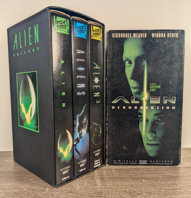ALIEN TRILOGY VHS Collectible Box Set Plus Alien Resurrection 4 Tapes ...