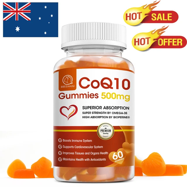 COENZYME Q10 GUMMIES 500mg Promote Brain Health,Relieve Fatigue ...