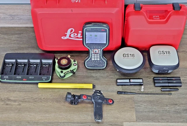 LEICA GS16 GS18 GPS base & rover GPS Galileo Beidou GNSS Tilt RTK ...