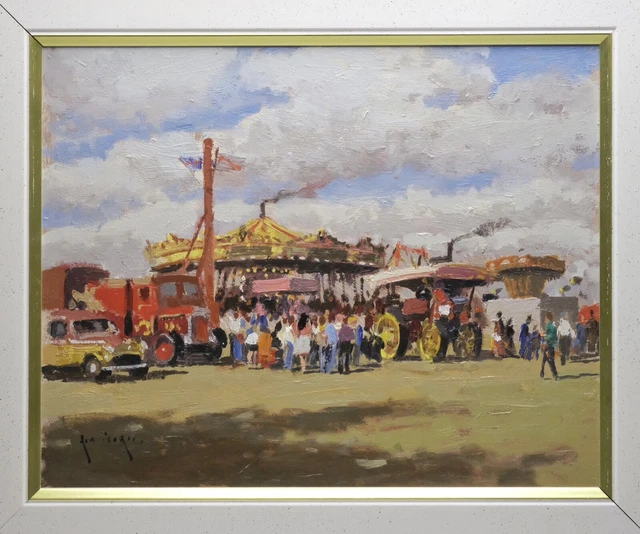 ORIGINAL OIL PAINTING ‘Steam Fair’ By Highly Acclaimed British Artist ...