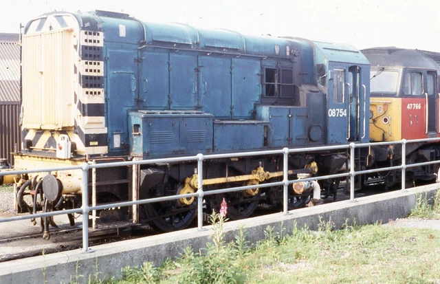 ORIGINAL SLIDE, CLASS 08, 08754, BR blue livery, Inverness £1.25 ...