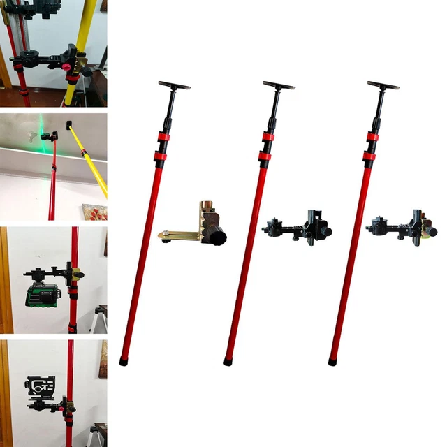 LASER LEVEL TELESCOPIC Pole Auto Leveling Bracket Leveling £46.73 ...
