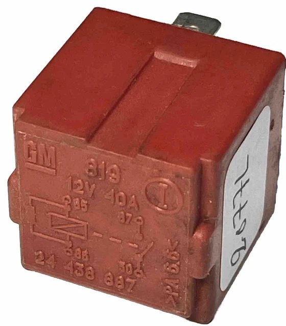 24438887 RELAIS ROUGE 819 12V 40A Opel GM EUR 25,90 - PicClick FR