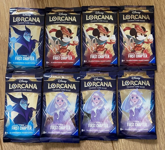 DISNEY LORCANA TCG: The First Chapter !! In Hand 8 X Sealed Packets £57 ...