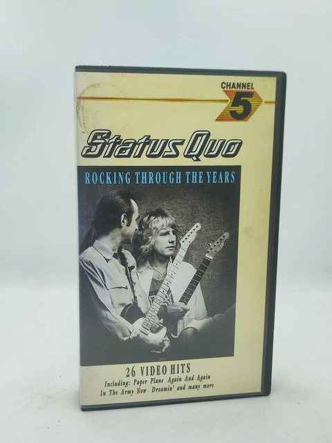 STATUS QUO ROCKING Through The Years On VHS Video Cassette Tape £6.99 ...