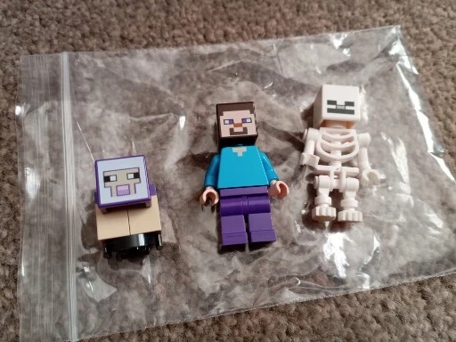 MINECRAFT LEGO FIGURES. Steve. Skeleton. Sheep Lamb £7.99 - PicClick UK