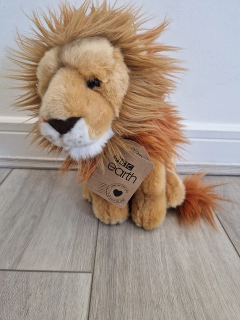 NEW BBC PLANET Earth Lion Plush Posh Paws 11” Sitting Position £12.00 ...
