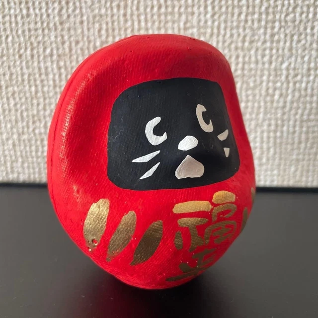 NENET X TERUNAGA Mashita Nyato art populaire japonais rouge 8,5 cm d ...