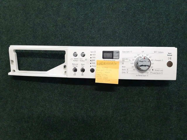 BOSCH WASHING MACHINE Panel Facia And Module Assembly - Waq28350Gb ...