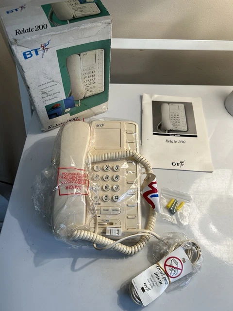RETRO 1990S BRITISH Telecom BT 'Relate 200' Brand New Old Stock ...