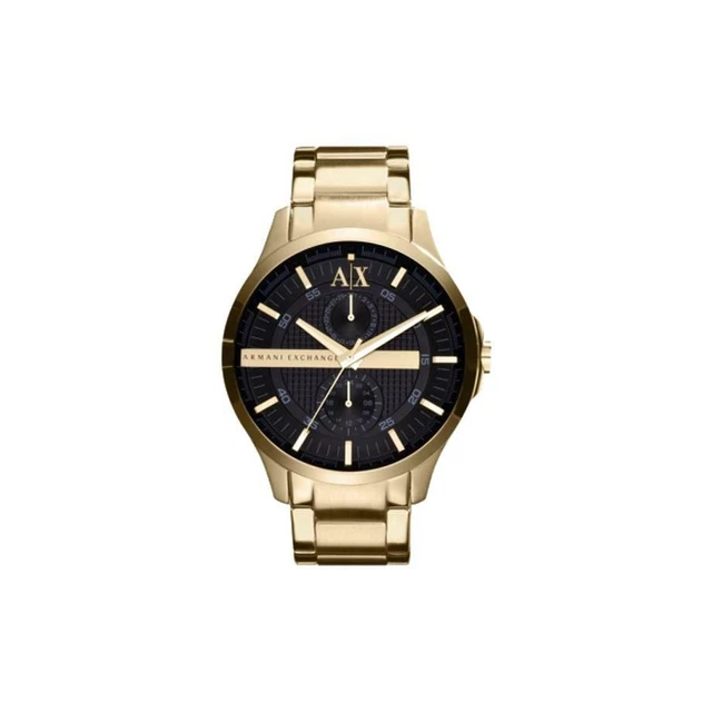 **NEW** MENS ARMANI Exchange Ax Gold Black Sports Xl Watch - Ax2122 ...