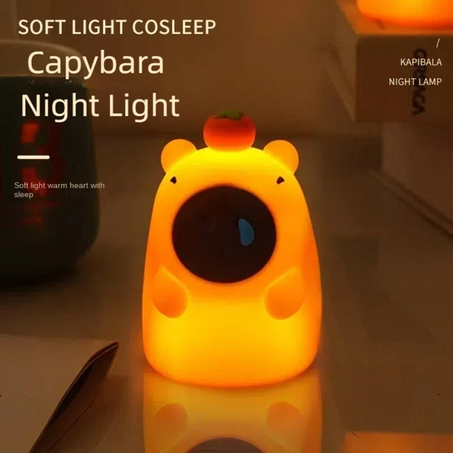 KAPYBARA NIGHT LIGHT Rechargeable Pat Light Silicone Lamp Children's ...