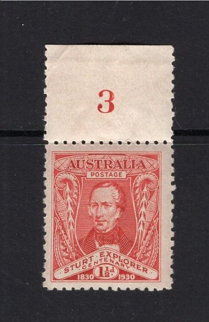 AUSTRALIA PREDECIMAL 1930 Sturt Explorer Plate 3 Very Fine Mnh ...