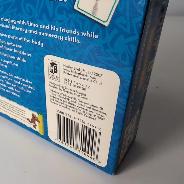 SESAME STREET VINTAGE Elmo's World Your Body Flash Cards Interactive ...