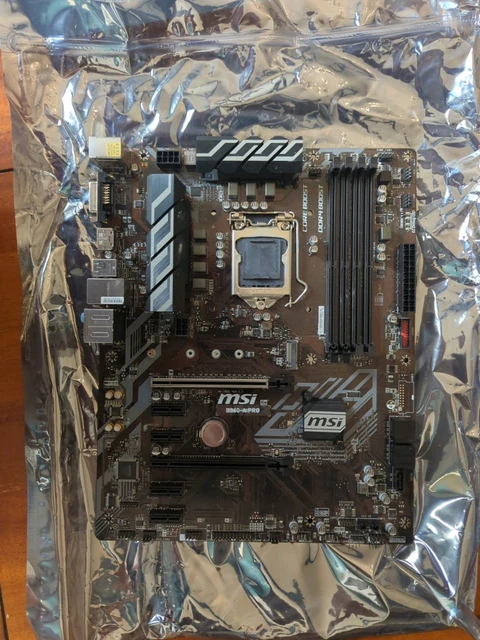 MSI B360-A PRO ATX Motherboard LGA 1151, Socket H4, Coffee Lake £21.52 ...