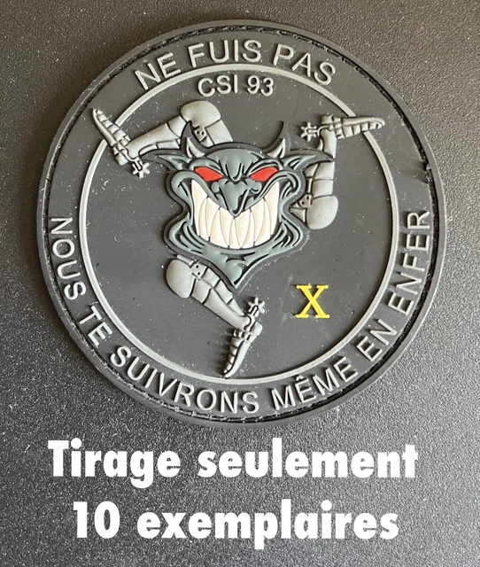 ECUSSON CSI 93 équivalent BRAV M Raid BRI Police Patch Gendarmerie GIGN ...