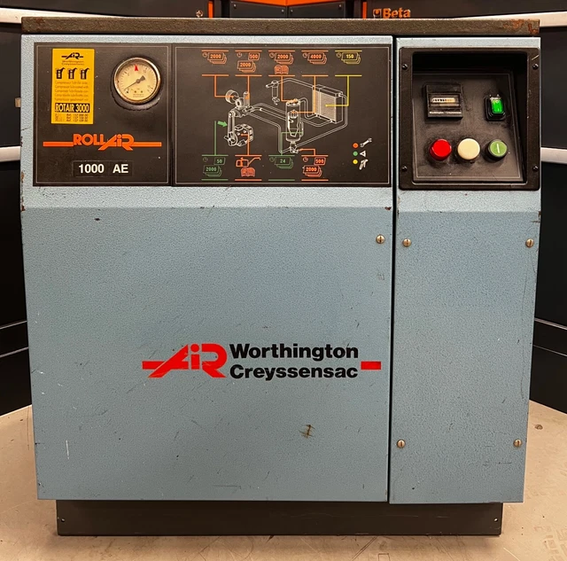 WORTHINGTON RLR1000AE FLOOR Mounted Rotary Screw Compressor! 7.5Kw ...