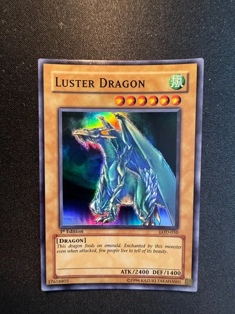 YU-GI-OH 1ST EDITION Asian English Luster Dragon LOD-050 Super Rare £18 ...