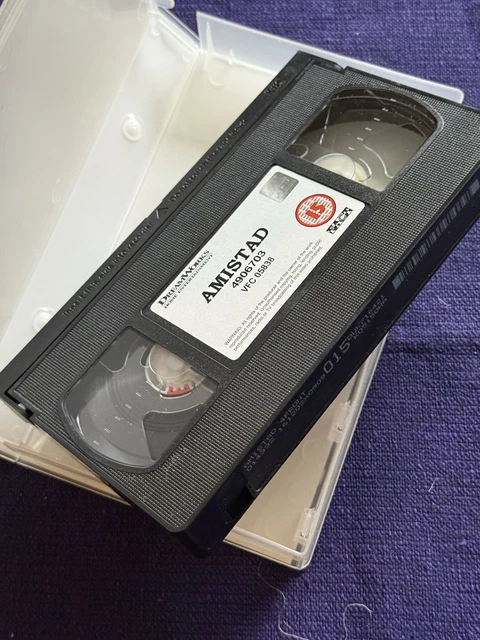 AMISTAD 1998 VHS Video Tape UK PAL Anthony Hopkins Morgan Freeman New £ ...