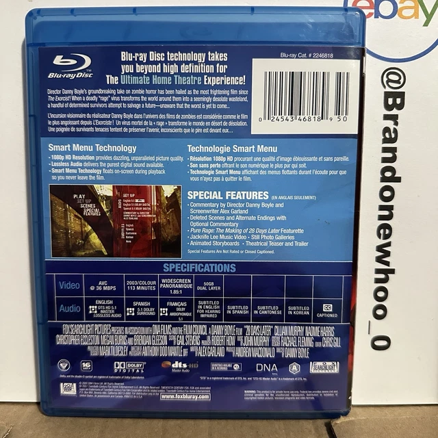 28 DAYS LATER (Blu-ray, 2003) Rare OOP $40.00 - PicClick CA