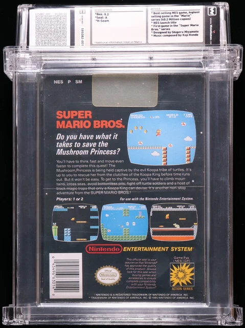 SUPER MARIO BROS. - Wata 9.2 A - Factory Sealed [Oval SOQ TM] REV-A ...