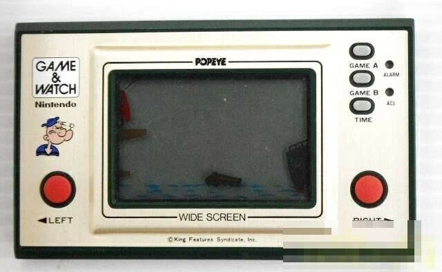 NINTENDO POPEYE JEU Montre 1980s Batterie Fonctionne Écran Large ...