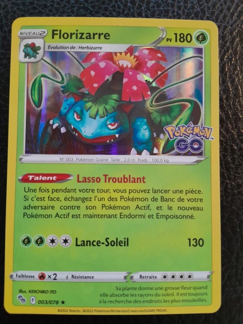 CARTE POKÉMON FLORIZARRE HOLO 003/078 - Pokémon GO - EB 10.5 - FR(port ...