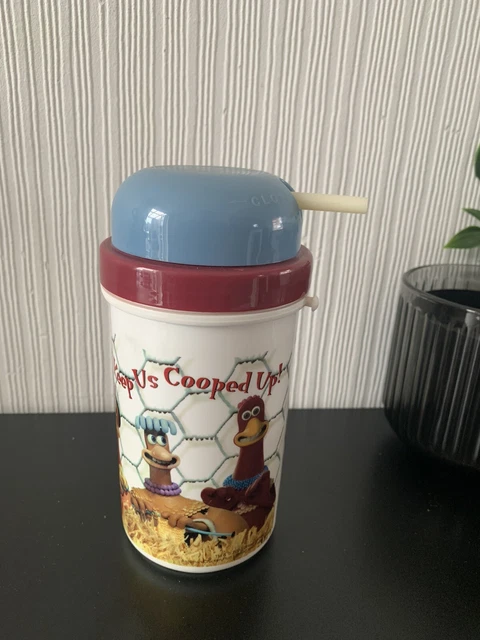 DREAMWORKS CHICKEN RUN Straw Twist Lid Cup 2000 £10.80 - PicClick UK