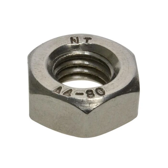 M3 X 0.50P Metric Coarse Stainless A4-70 G316 Hex Standard Nut DIN 934 ...