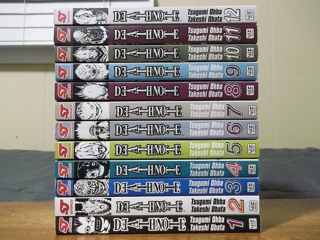 COMPLETE SET OF 12 DEATH NOTE Manga - Tsugumi Ohba and Takeshi Obata ...