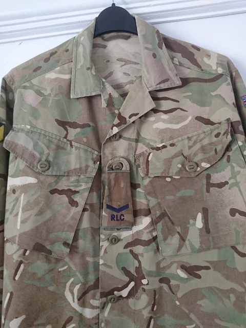 GENUINE BRITISH ARMY Mtp Camouflage Combat Barrack Shirt/Jacket With ...