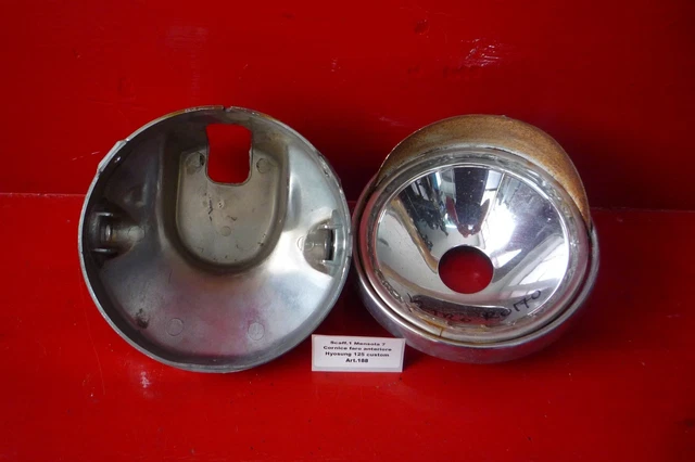 CORNICE FANALE FARO anteriore MOTO HYOSUNG 125 CRUISE CUSTOM 4 VALVE ...