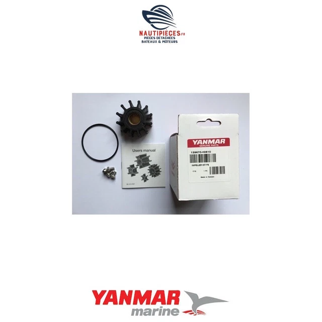 KIT TURBINE + Joint Pompe Eau Mer Origine Yanmar Marine 3Jh 4Jh 129670 ...