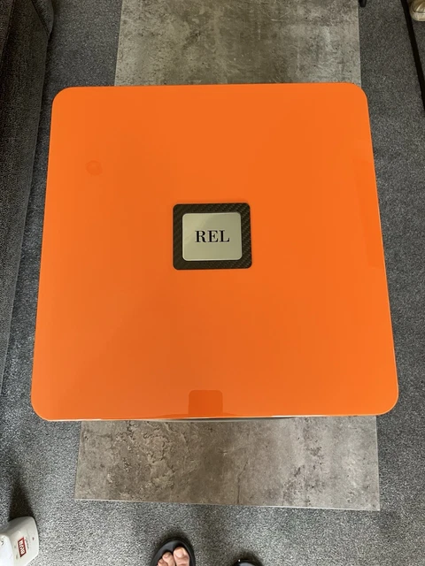 REL ACOUSTICS REL 9tx Se Immaculate Boxed Stunning Tangerine Orange Sub ...