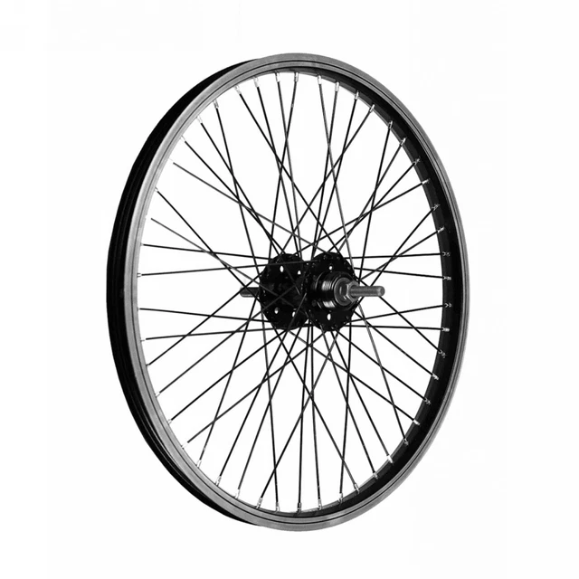 ROUES ARRIÈRE BMX 20x1.75 Noire en Aluminium, 48 Rayons, 1 Vitesse ...