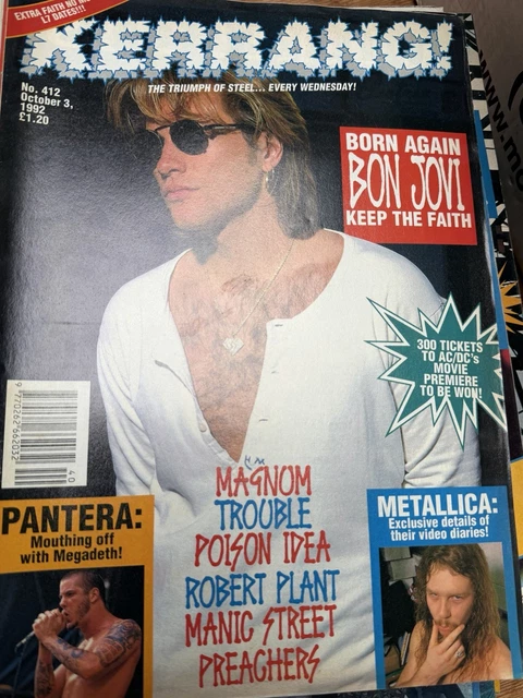 KERRANG! MAGAZINE JOB Lot x47 (1990–95, mostly 92–93) Vintage Rock ...