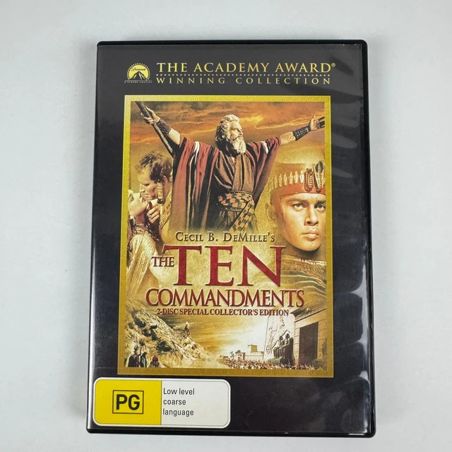 THE TEN COMMANDMENTS (DVD 1956) Charlton Heston Yul Brynner Anne Baxter ...