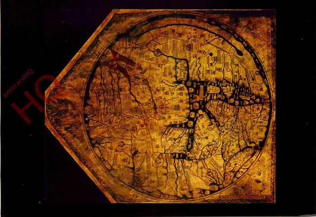 PICTURE POSTCARD; MAPPA Mundi, Map of the World, Hereford Cathedral EUR ...