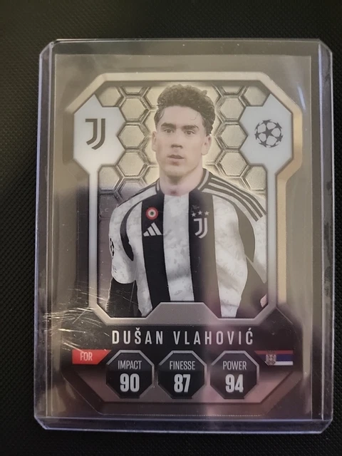TOPPS MATCH ATTAX CL 2024/2025 - Dusan Vlahovic Chrome Shield SH15 ...