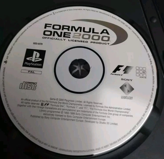 FORMULA ONE 2000 Ps1 F1 Retrogame Sony Ps1 SOLO DISCO EUR 5,00 ...