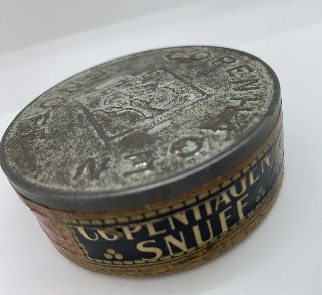 ANTIQUE WWI Copenhagen Snuff can: 1917 January 9 $105.00 - PicClick CA