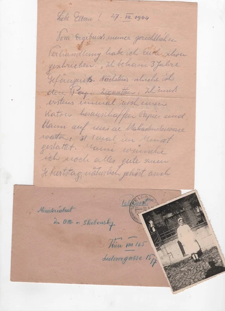 WW2 GERMAN WEHRMACHT LETTER WITH CONTENTS POSTCARD feldpost 30.7.44 $9. ...