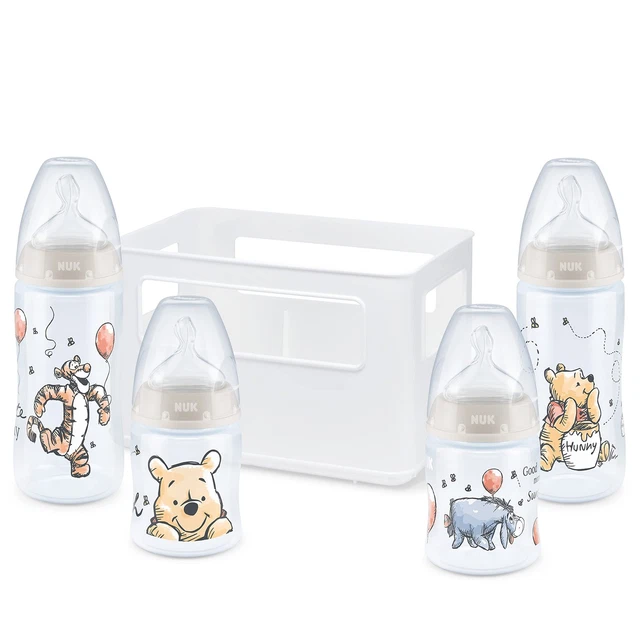 NUK DISNEY WINNIE The Pooh First Choice + Baby Bottle Starter Set 4 ...
