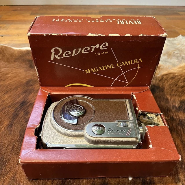 VINTAGE REVERE 16MM Magazine Load Movie Camera Model 16 With Original ...