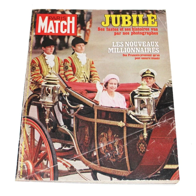MAGAZINE / REVUE Paris Match n° 1465 du 24/06/1977 Jubilé de la Reine Elizabeth EUR 5,00 ...