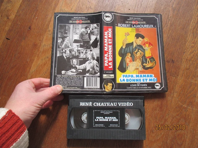 CASSETTE VIDEO VHS CINEMA RENE CHATEAU papa maman la bonne et moi lamoureux EUR 5,00 - PicClick FR