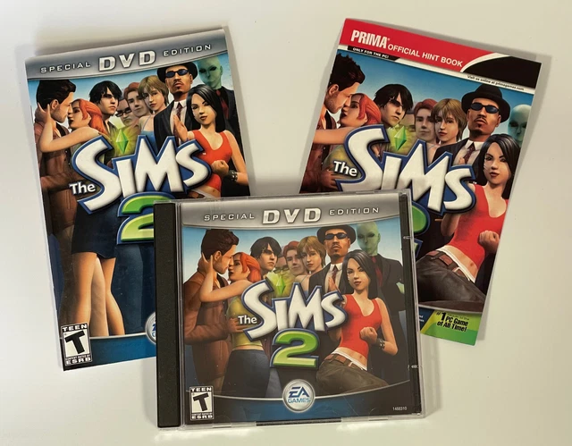 THE SIMS 2 Game PC Special DVD Edition with Manual, Hint Book, & Key ...